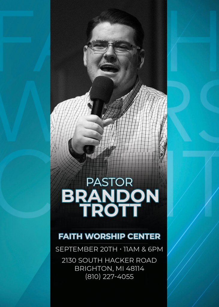 SPECIAL GUEST SPEAKER FROM LOUISIANA: Pastor Brandon Trott (SEPTEMBER ...